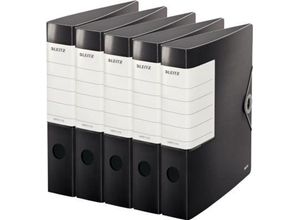 4002432573608 - LEITZ® Qualitätsordner SOLID DIN A4 Rückenbreite 62 mm 5 Stück schwarz
