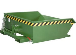 4052462063600 - eurokraft pro Mini-Späne-Kippbehälter niedrige Bauhöhe Volumen 046 m³ grün RAL 6011