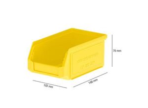 4052939282480 - Sichtlagerkasten SSI Schäfer Serie PROFI LF 211 Kunststoff 09 l gelb