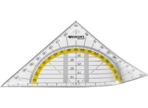 4027521512184 - WESTCOTT Geodreieck Hypotenuse 140 mm flexibel