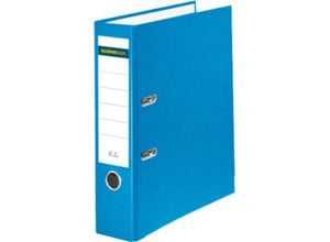 4014481248284 - Select Ordner DIN A4 Rückenbreite 80 mm Polypropylen und Recyclingpapier hellblau