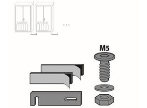 4250101140211 - Montagesatz für Laterale Anreihung für asecos Druckgasflaschenschränke