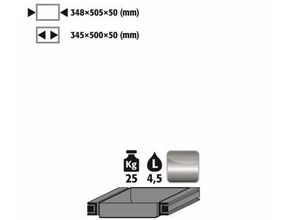 4250101138508 - Auszugswanne Standard für asecos Sicherheitsschränke der Q30 Q90 S90 und K90 Serie Edelstahl 14301 B 348 x T 505 x H 50 mm 45 l bis 25 kg
