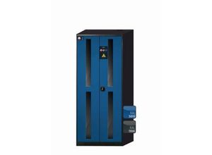 4054923053151 - Chemikalienschrank asecos CS-CLASSIC-G Flügeltüren mit Glasausschnitt Front Enzianblau B 810 x T 520 x H 1950 mm