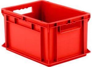 4052939491776 - Kasten im EURO-Maß EF 4220 L 400 x B 300 x H 220 mm Inhalt 204 l Tragkraft 15 kg stapelbar Polypropylen rot