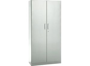 4051273786975 - Büroschrank 5 OH abschließbar mit aufliegenden Türen B 950 mm Lichtgrau
