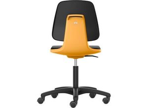 4016849592008 - LABSIT Labordrehstuhl o Armlehne mit Rollen Rückenlehnenhöhe 420 mm Kunstleder orange
