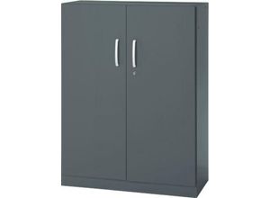 4051273786739 - Büroschrank 3OH abschließbar mit aufliegenden Türen B 950 mm Basaltgrau