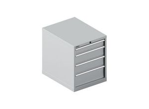 4051273666178 - Select Schubladenschrank 27-36 4 Schübe bis 75 kg B 564 x T 725 x H 700 mm weißaluminium weißaluminium
