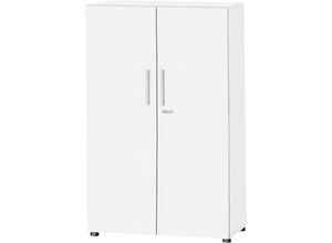4251898811476 - Select Schrank Start Off 4 OH abschließbar B 800 x T 420 x H 1470 mm Holz weiß weiß