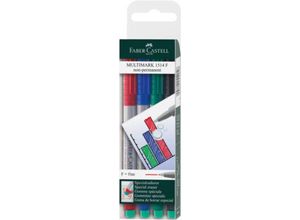 4005401514046 - Folienstift Multimark 1514 F farbig sortiert 06 mm 4er-Etui non-permanent 4005401514046 4 Stück