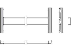 4052941022548 - Längsverband L 995 mm