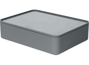4012473111042 - Aufbewahrungsbox Smart Organizer ALLISON 1110-19 mit Deckel für A5 außen 260x195x68mm Kunststoff granite grey 4012473111042 H