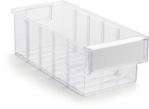 6416763087662 - 527500 Kleinteilebehälter (B x H x T) 132 x 100 x 300 mm Transparent 30 St