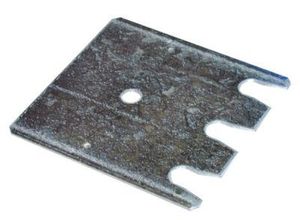 4058255068999 - Schulte Lagertechnik Fußplatten-Unterlegblech für Ständerrahmen S635-B 20 und S645-B25 Stärke 1 mm verzinkt 1 Stück