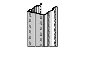 4052939745329 - Regalrahmen PR 600 T 850 mm H 2500 mm Stützenbreite 75 mm