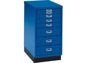 4250510902035 - Schubladenschrank DIN A4 mit 8 Schubladen 675 mm hoch enzianblau