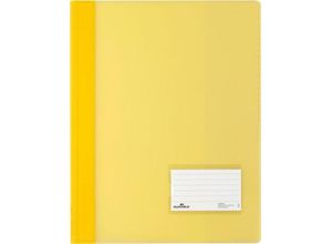 4005546269054 - 25 DURABLE Schnellhefter DURALUX® Kunststoff gelb DIN A4 überbreit