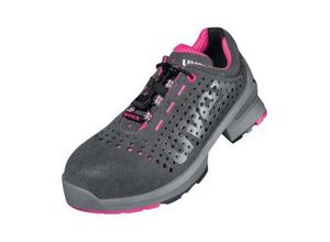 4031101566092 - uvex ESD-Damen-Sicherheitshalbschuh 1 ladies S1 SRC gelocht atmungsaktiv Weite 10 grau-pink Größe 35