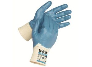 4048612123416 - Schutzhandschuh profi pure HG 10 Paar wasserdicht EN 388 und EN 407 Hitzeschutz bis 100°C Hydro-Grip-Spezialpolymerbeschichtung blau-weiß Größe 6