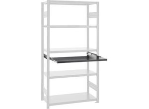 4255821505173 - Auszugboden für ORDO Business Regalsysteme Teleskopschienen-Vollauszug höhenverstellbar B 750 x T 400 mm Tragkraft 60 kg tiefschwarz RAL 9005