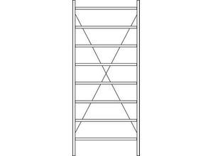 4052939610931 - Grundregal R 3000 8 Böden B 1055 mm x T 300 mm Böden verzinkt