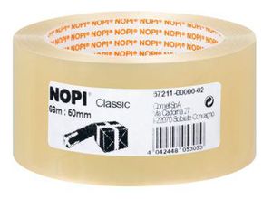 4250510864906 - Packband Nopi® Classic 4042 Gesamtstärke 52 μ L 66 m x B 55 mm Rollen-∅ 76 mm Polypropylen-Folie transparent 12 Rollen