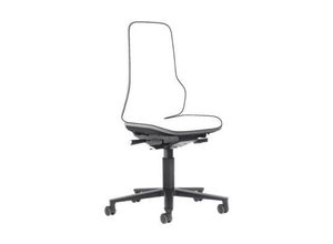 4016849486796 - Arbeitsstuhl NEON Permanentkontakt Grundmodell ohne Polsterelement mit Rollen Flexband grau
