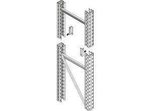 4052939306933 - Stirnseitensicherung f Rahmentiefe 850 mm Stützenbreite 75 mm