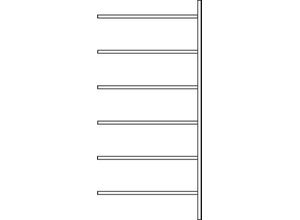 4052941154614 - Anbauregal R 3000 6 Böden B 1025 mm x T 300 mm Böden lackiert