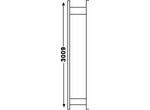 4052941120145 - Regalsystem R 3000 Rahmen H 2967 x T 400 mm