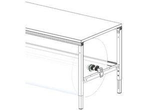 4030177058968 - Hüdig+Rocholz Achssatz für Packtisch System Flex für Tischbreite 1600 mm