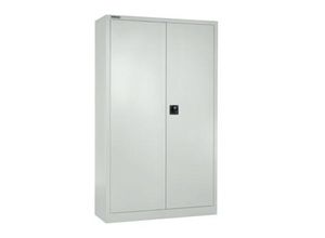 4051273516411 - Select Flügeltürenschrank MS iCONOMY Stahl 5 Ordnerhöhen B 800 x T 400 x H 1935 mm weißaluminium RAL 9006