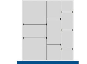 4049751628794 - Trenn- Steckwand-Sortiment 2 Trennwände 7 Steckwände für Serie Verso für Fronthöhe Schublade 100 125 mm H 77 mm