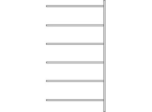 4052941930232 - Fachbodenregal SSI Schäfer R3000 Anbauregal B 1315 x T 300 mm Fachlast 150 kg