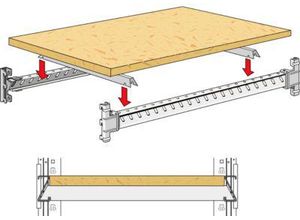 4052939535555 - Holzfachboden höhengleich B 985 mm