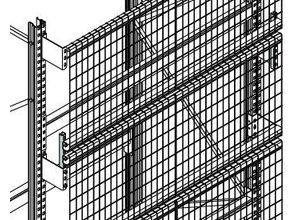 4052941866692 - Gitterrückwand-Set f H 2500 u T 850 mm Weite 1900 mm inkl Zubehör