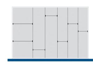 4049751628817 - Trenn- Steckwand-Sortiment 5 Trennwände 7 Steckwände für Serie Verso für Fronthöhe Schublade 100 125 mm H 77 mm