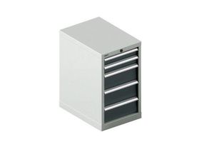 4051273648914 - Schäfer Shop Select Schubladenschrank 18-27 5 Schübe bis 75 kg B 411 x T 572 x H 700 mm anthrazitgrau lichtgrau