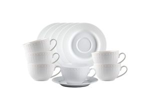 4262487292842 - Kaffeetassen mit Untertassen Sofia 220 ml 6er Set