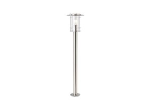 4004353993961 - BRILLIANT Lampe York Außenstandleuchte edelstahl 1x A60 E27 40W geeignet für Normallampen (nicht enthalten) IP-Schutzart 44 - spritzwassergeschützt