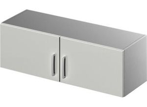 4051273739537 - Genius Aufsatzschrank TETRIS SOLID Stahlkorpus 1 OH B 1200 mm lichtgrau weißalu
