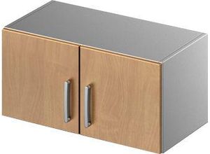 4051273739315 - Genius Aufsatzschrank TETRIS SOLID Stahlkorpus 1 OH B 800 mm Buche-Dekor weißalu