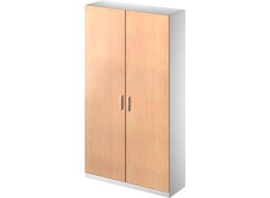 4051273739049 - Genius Akten- Garderobenschrank TETRIS SOLID B 1200 mm 5 OH abschließbar Buche-Dekor weißalu