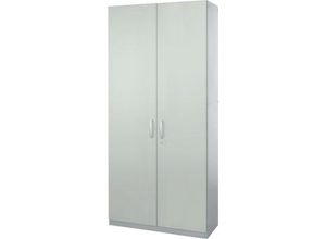 4250510835432 - Genius Flügeltürenschrank TETRIS SOLID Stahlkorpus 5 OH B 1200 mm abschließbar lichtgrau weißalu