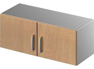 4051273728784 - Genius Aufsatzschrank TETRIS SOLID Stahlkorpus 1 OH B 1000 mm Buche-Dekor weißalu