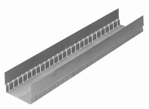 4051273015235 - SSI Schäfer Längsrinne zur Schubladenunterteilung bis zu 4 Stück in eine Schublade einsetzbar L 456 x B 118 mm Stahlblech silber