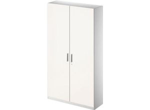 4051273726797 - Genius Akten- Garderobenschrank TETRIS SOLID B 1200 mm 5 OH abschließbar weiß weißalu