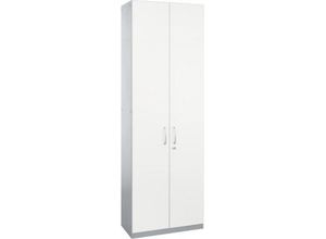 4250510835524 - Genius Flügeltürenschrank TETRIS SOLID Stahlkorpus 6 OH B 800 mm abschließbar weiß weißalu