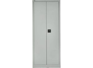 4051273634658 - Pure Universalschrank 5 OH 4 Fachböden abschließbar B 800 x T 400 x H 1935 mm Stahl lichtgrau RAL 7035 lichtgrau RAL 7035